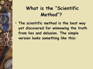 8 the scientific method - summary | PPT