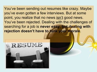 8. tips to get past job search rejection | PPT