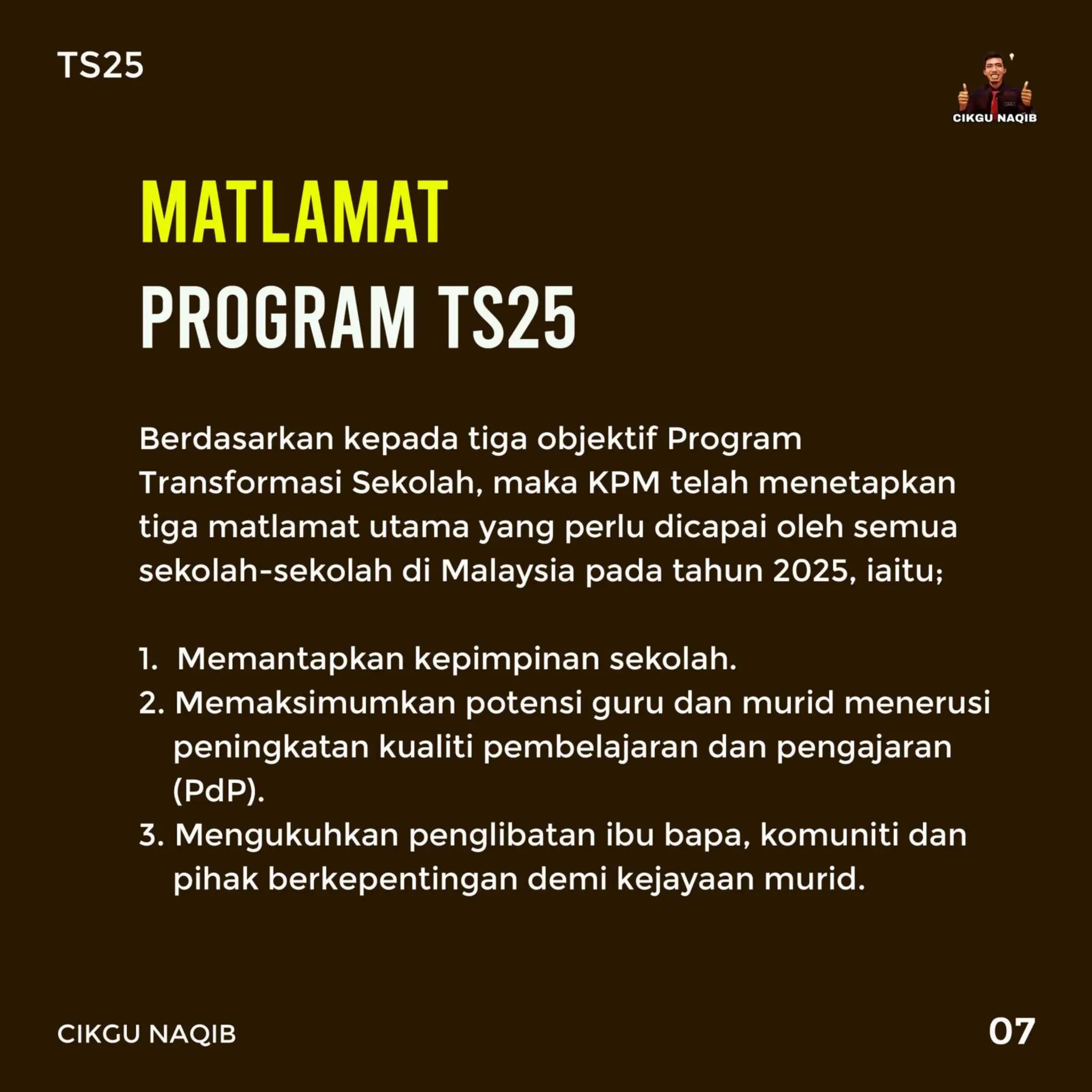 TS25 (Program Transformasi Sekolah 2025) | PDF