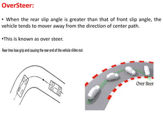 8 understeering and over steering | PPTX