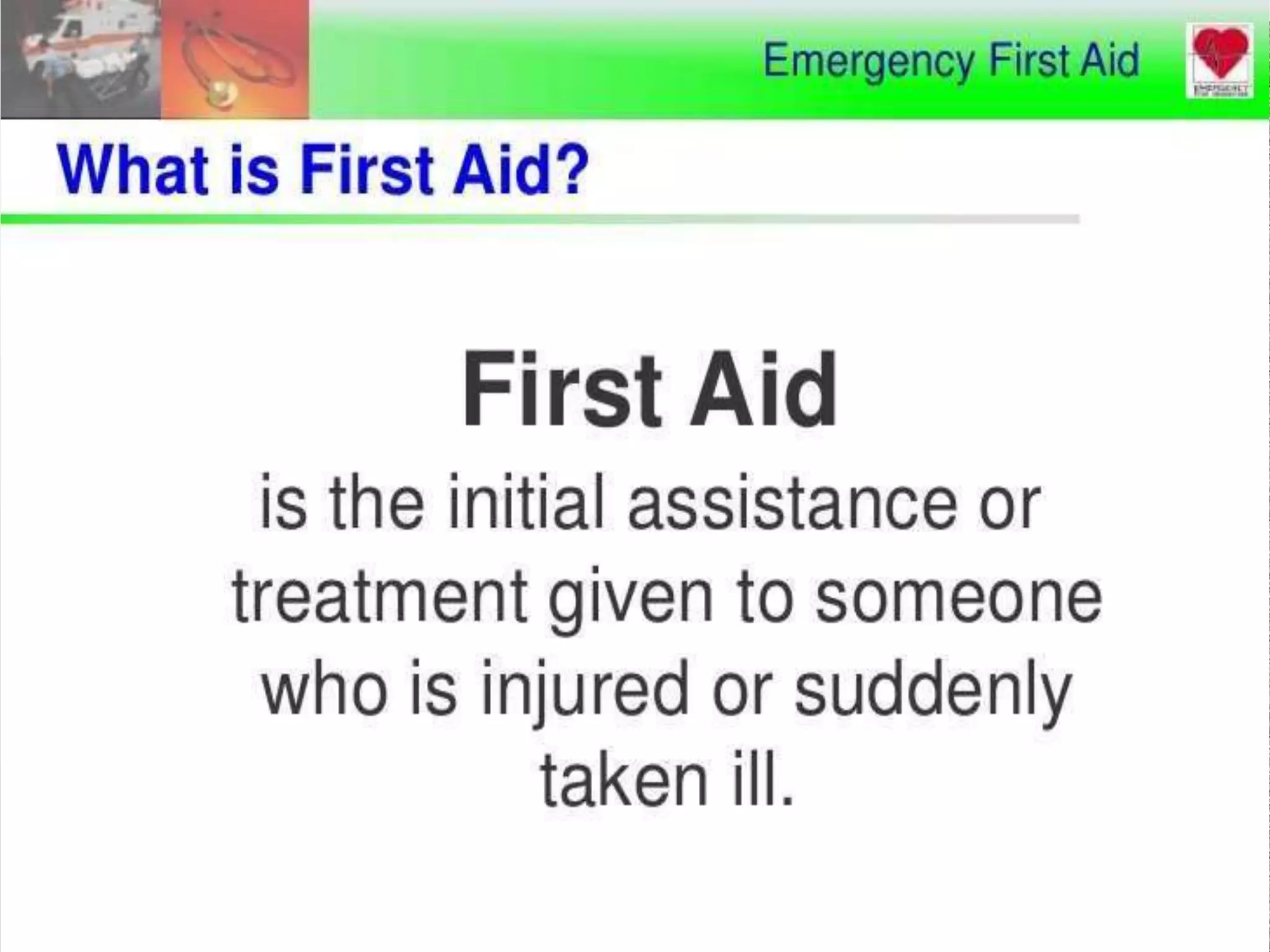 FIRST AID | PPT