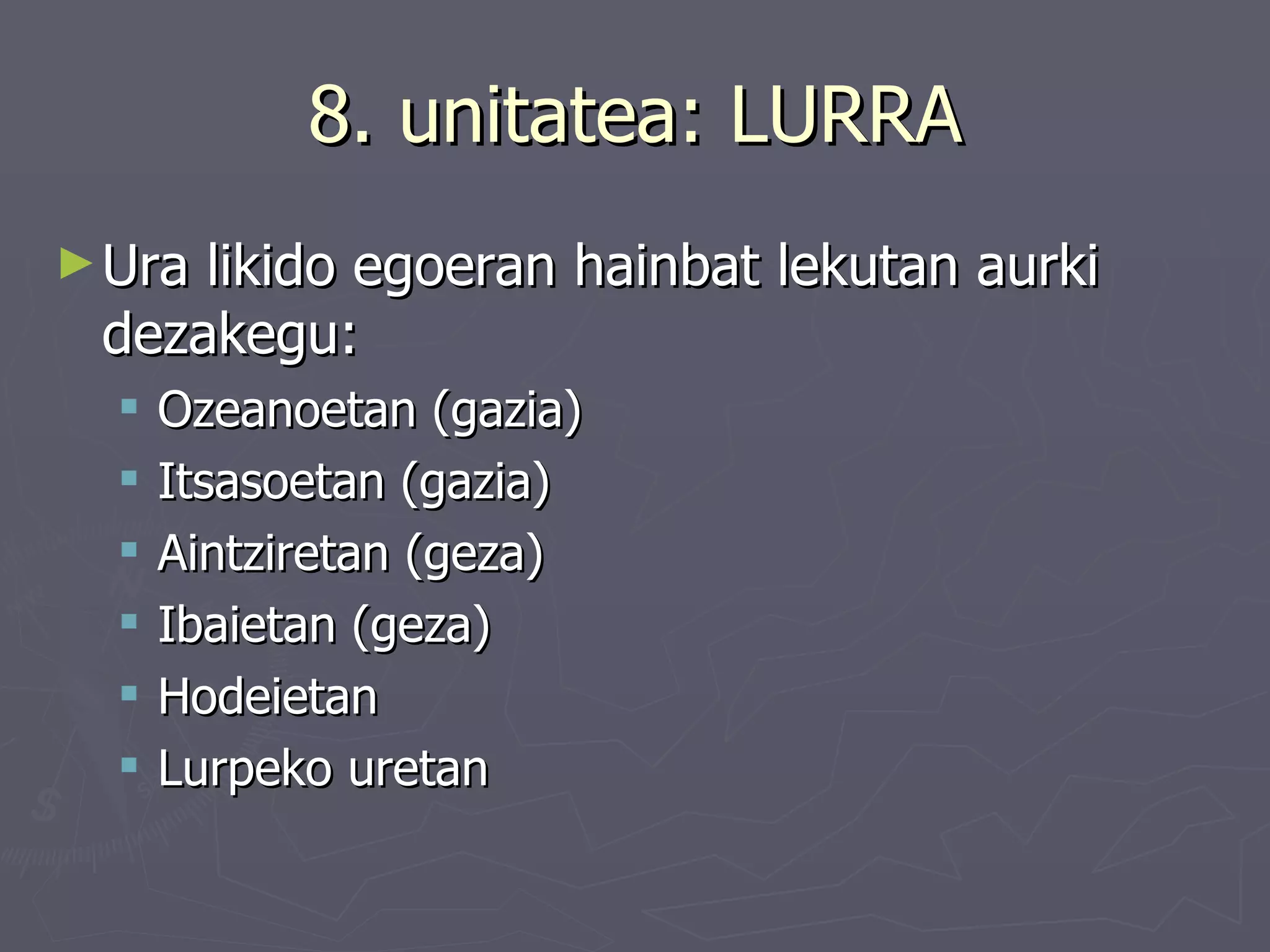 8. unitatea lurra | PPT