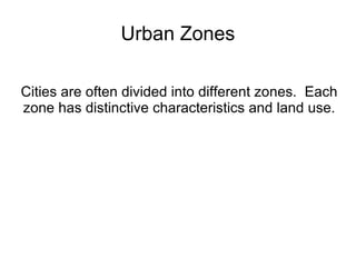 8 - Urban Zoning | PPT | Geography | Science