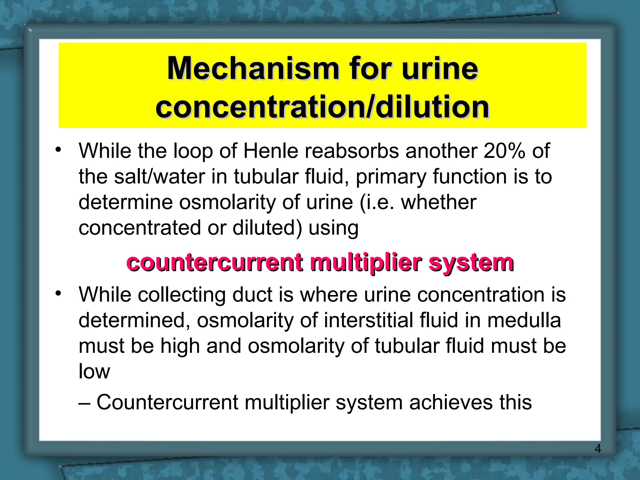 Urine concentration and dilution and diuresis .ppt