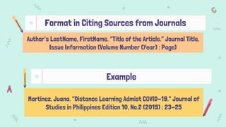 Use Conventions in Citing Sources | PPTX