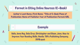 Use Conventions in Citing Sources | PPTX