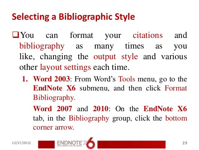 How to write an endnote page - firewes