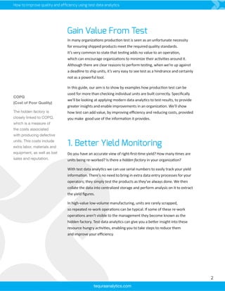 How to Improve Quality and Efficiency Using Test Data Analytics | PDF ...