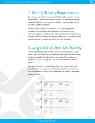 How to Improve Quality and Efficiency Using Test Data Analytics | PDF ...
