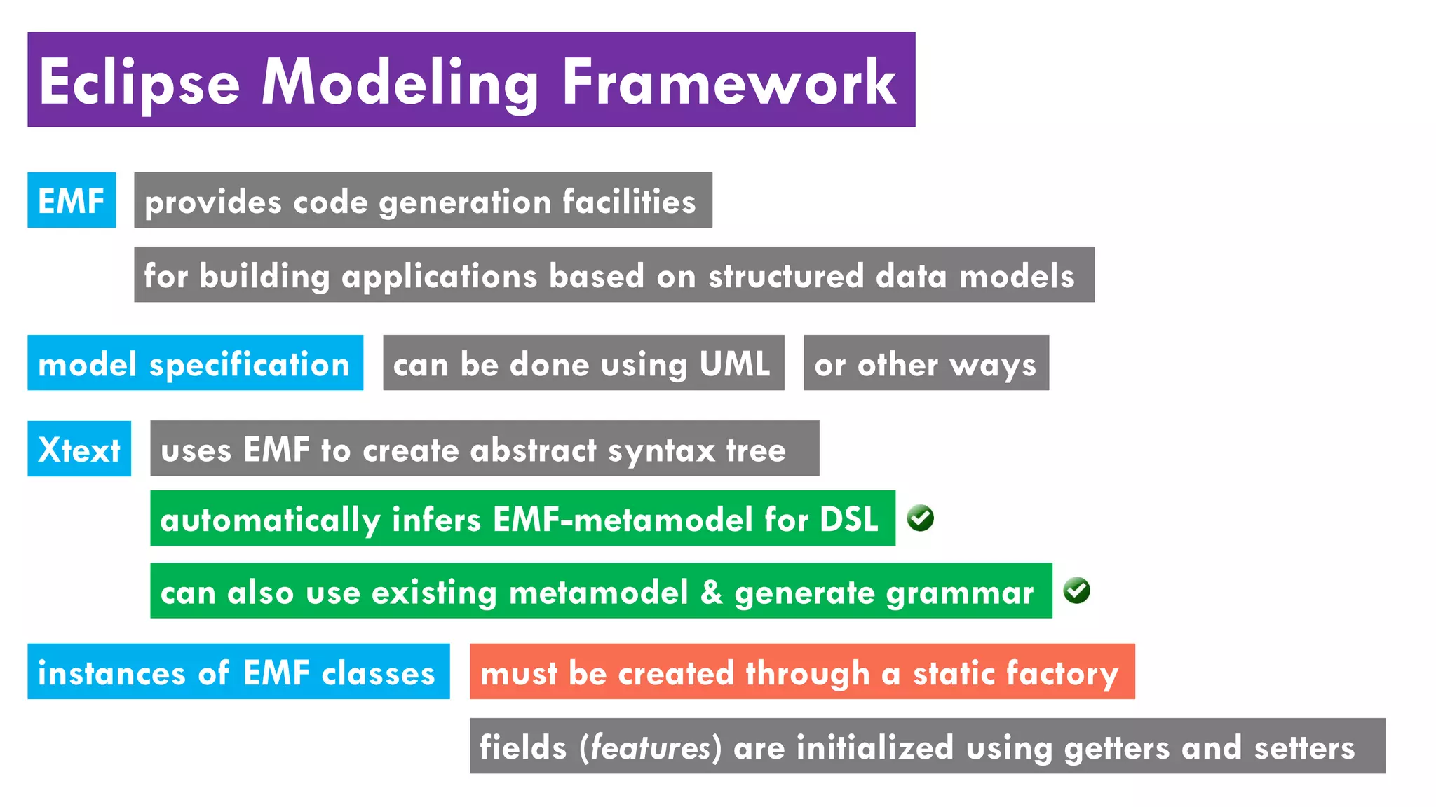 Xtext Eclipse Modeling Framework Ppt