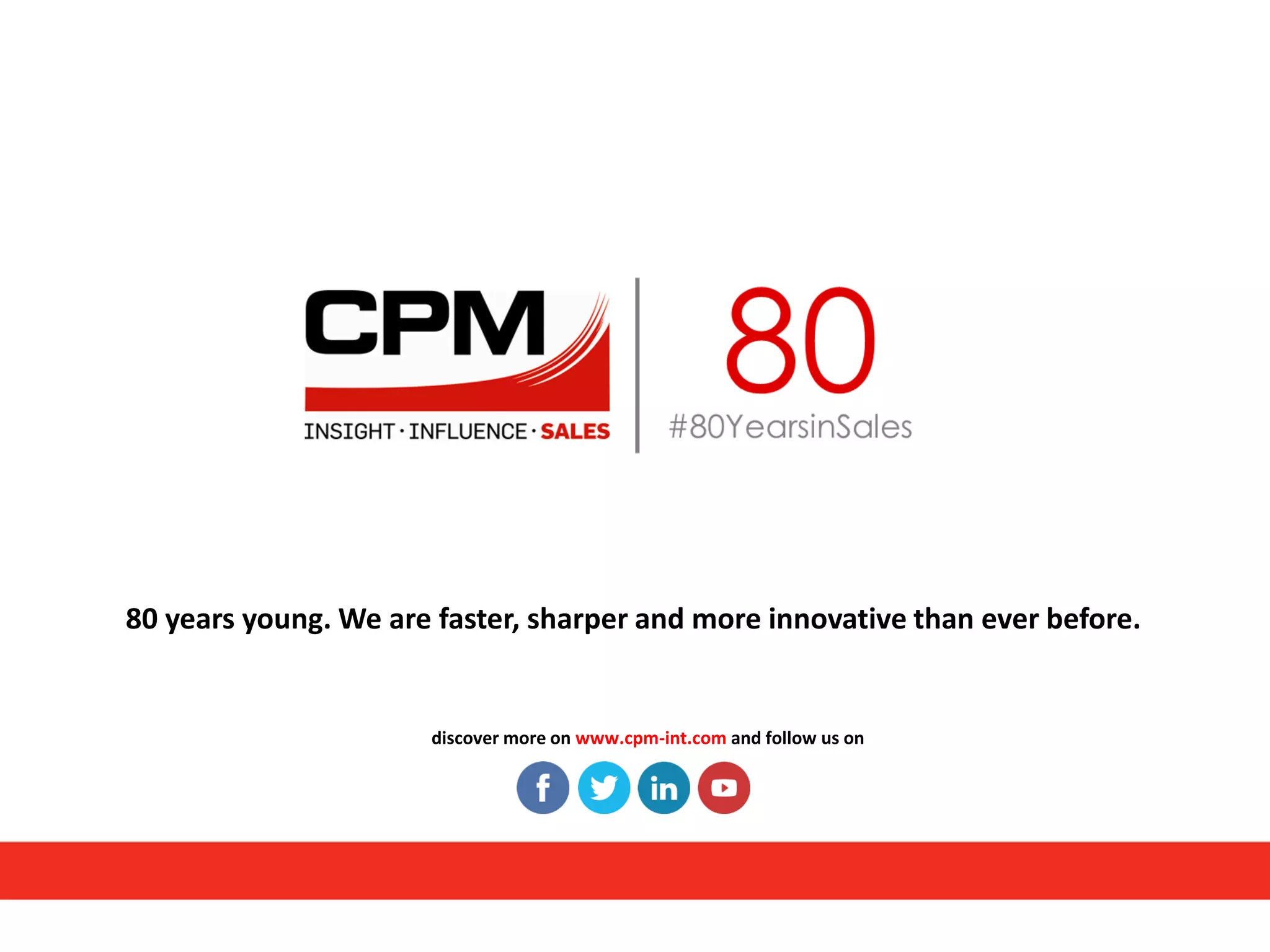 CPM #80YearsinSales | PPT
