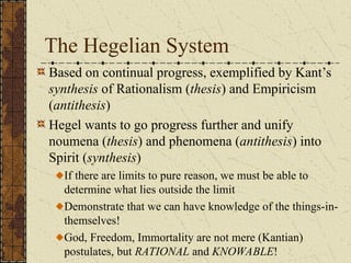 Hegel presentatation in universty you go | PPT