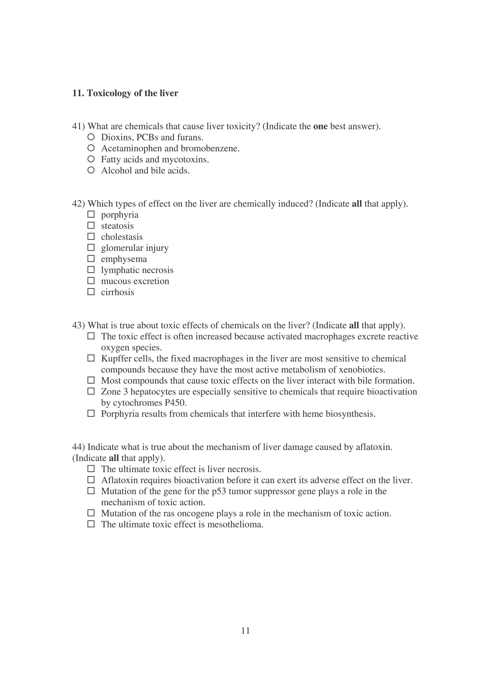 80 exam-questions-general-toxicology-for-practising | PDF