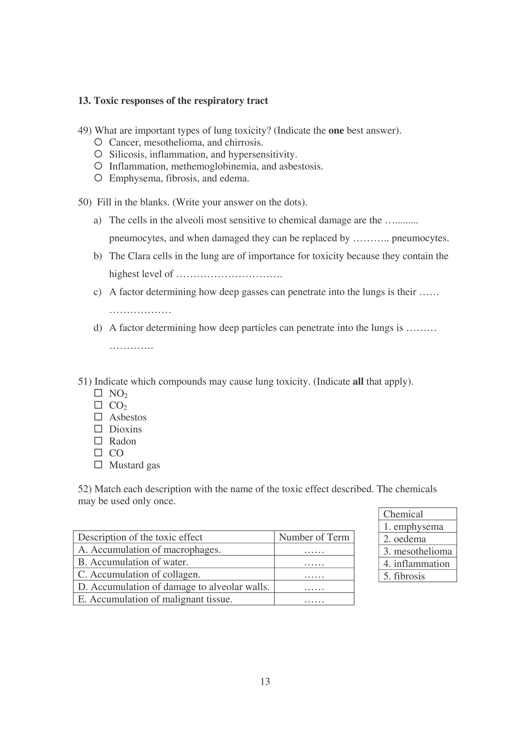 80 exam-questions-general-toxicology-for-practising | PDF