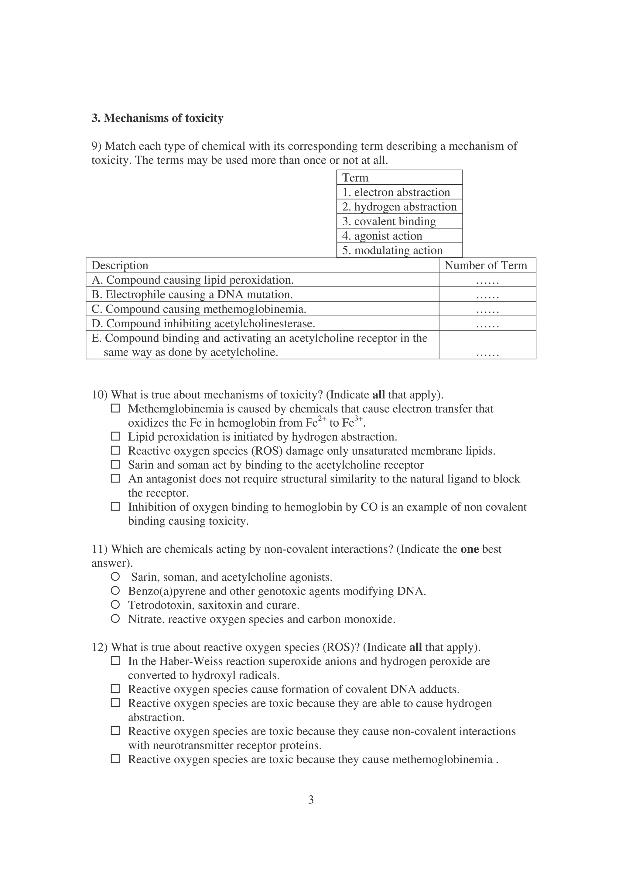 80 exam-questions-general-toxicology-for-practising | PDF