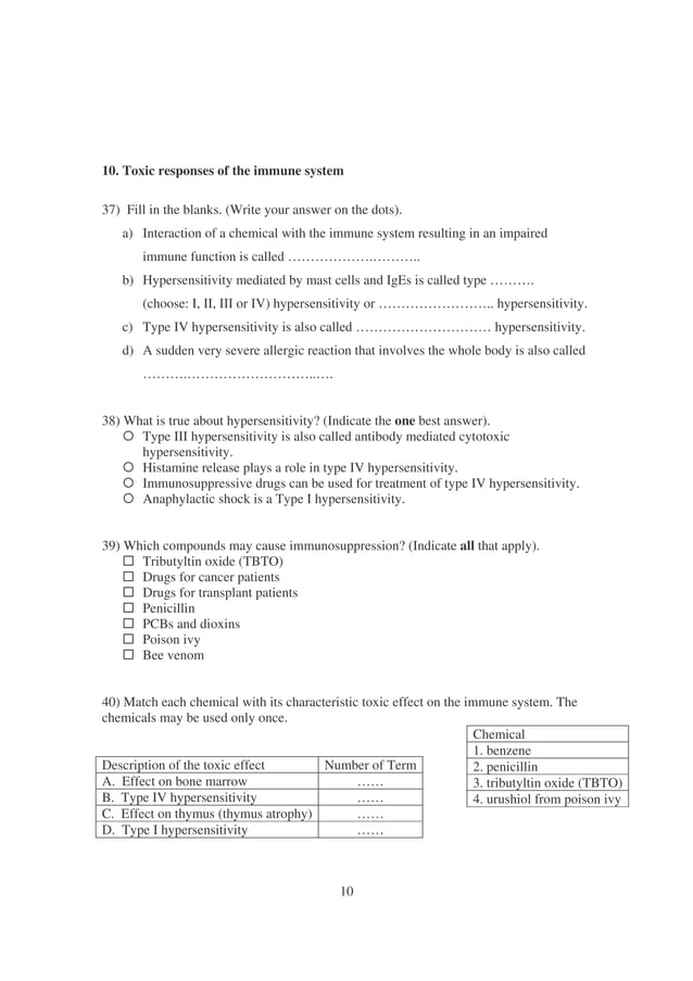 80 exam-questions-general-toxicology-for-practising | PDF