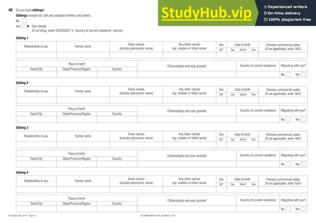 80 - Personal Particulars For Assessment Including Character Assessment ...