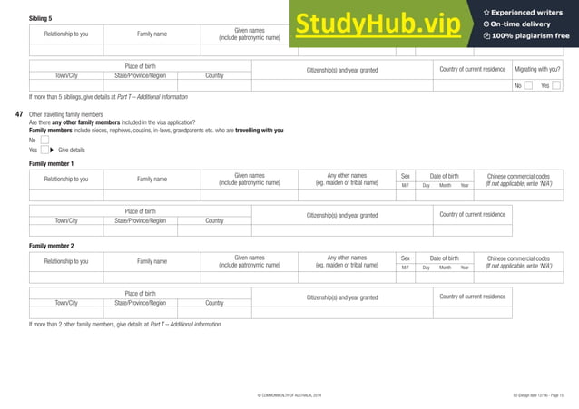 80 - Personal Particulars For Assessment Including Character Assessment ...