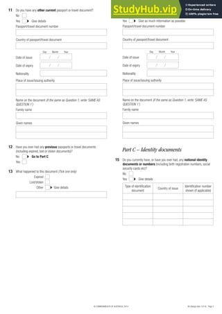 80 - Personal Particulars For Assessment Including Character Assessment ...