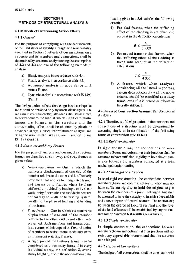 IS 800 2007 | PDF