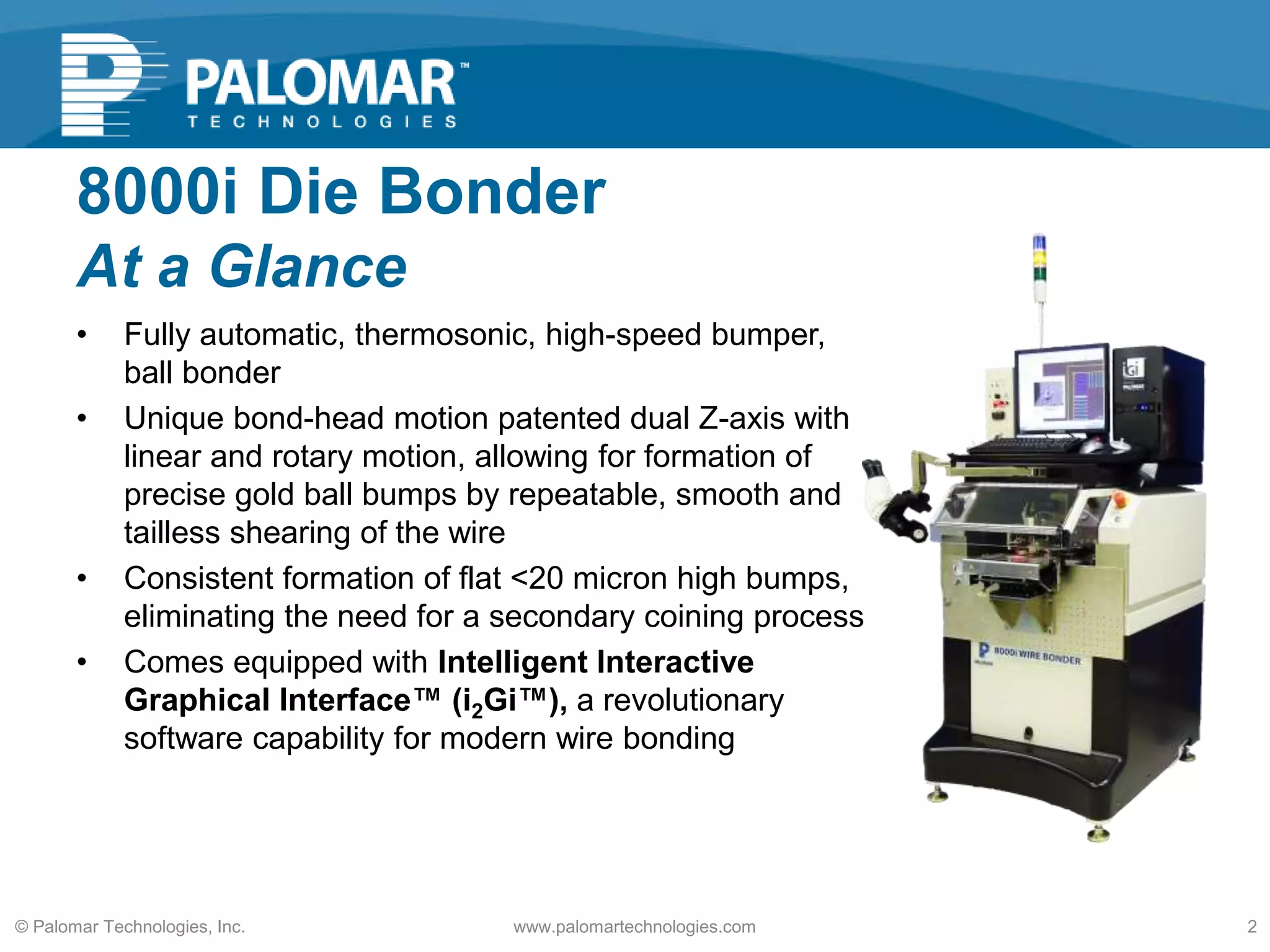 8000i wire-bonder overview | PPTX