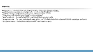 Setting up & Tracking AMP Pages in Google Analytics | PPT