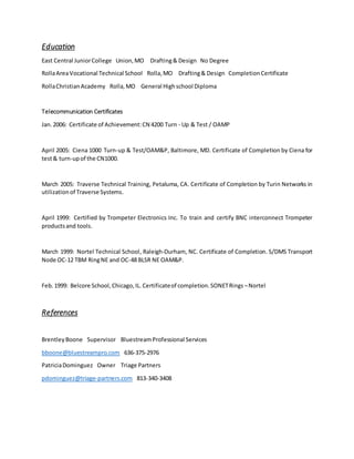 Paul Ruff Telecom Resume | DOCX | Telecommunications Industry | Industries