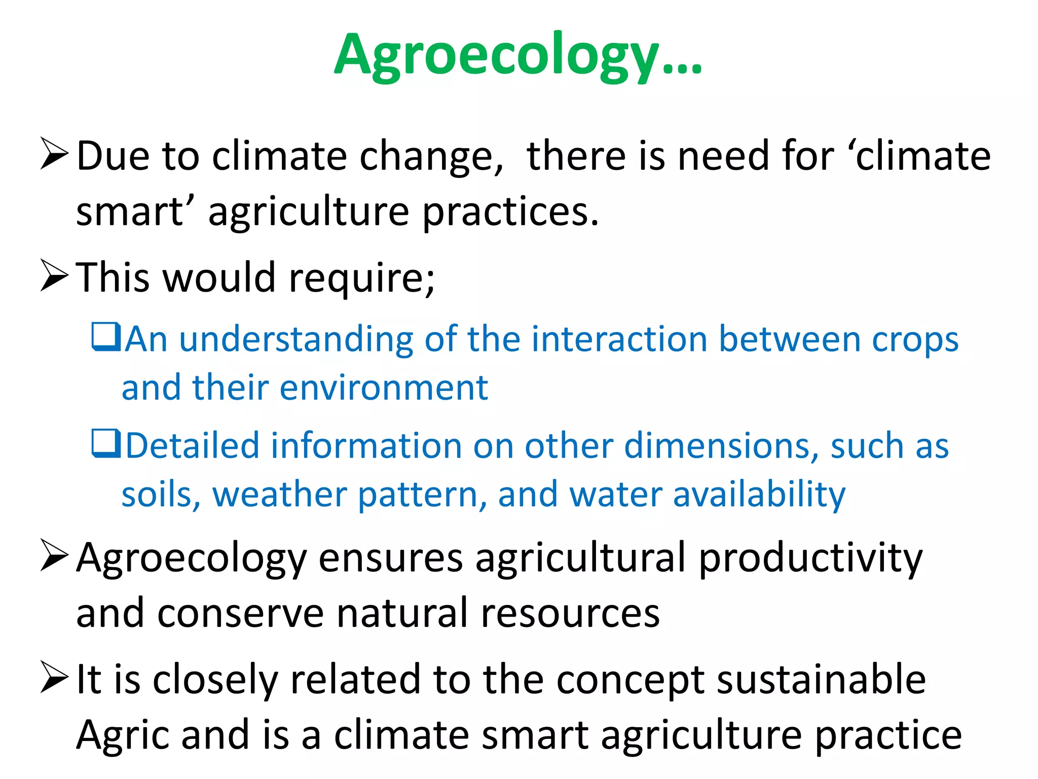 Agroecology | PPTX