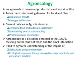 Agroecology | PPTX