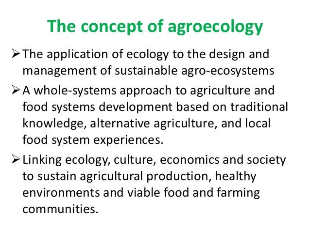 Agroecology