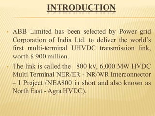 800kv multiterminal system in india | PPTX
