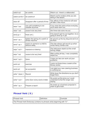 800 phrasal verb thông dụng nhất | PDF