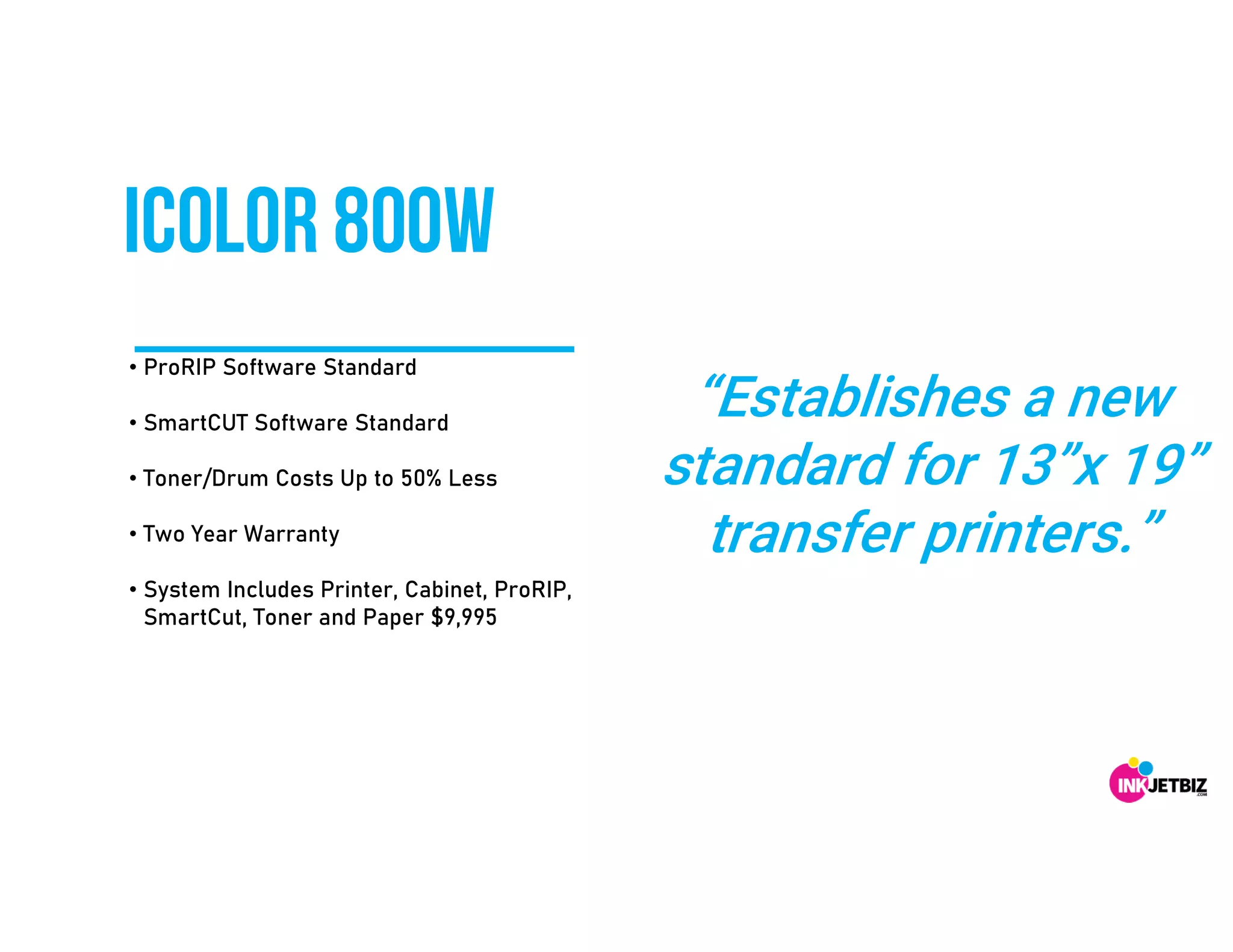 UniNet iColor 800 W | PPT