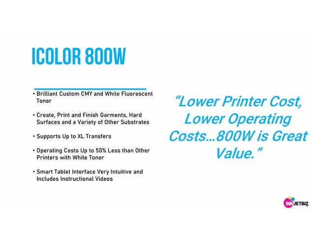 UniNet iColor 800 W | PPT