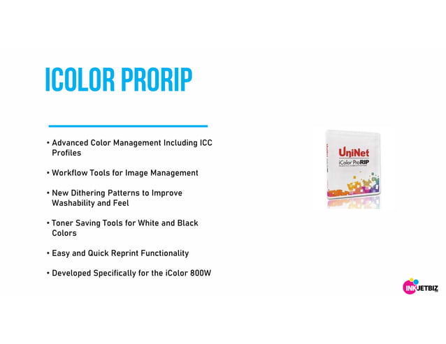 UniNet iColor 800 W | PPT