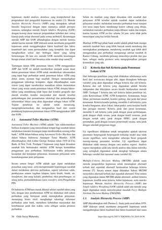 SPK Penentuan Lokasi ATM Menggunakan Metode AHP dan SAW | PDF