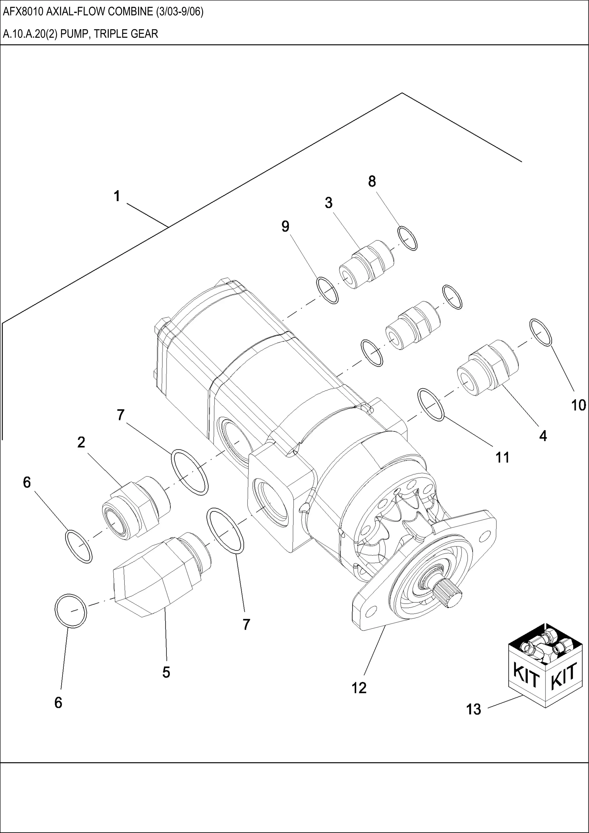 AFX 8010 AXIAL - Flow combine parts catalog | PDF
