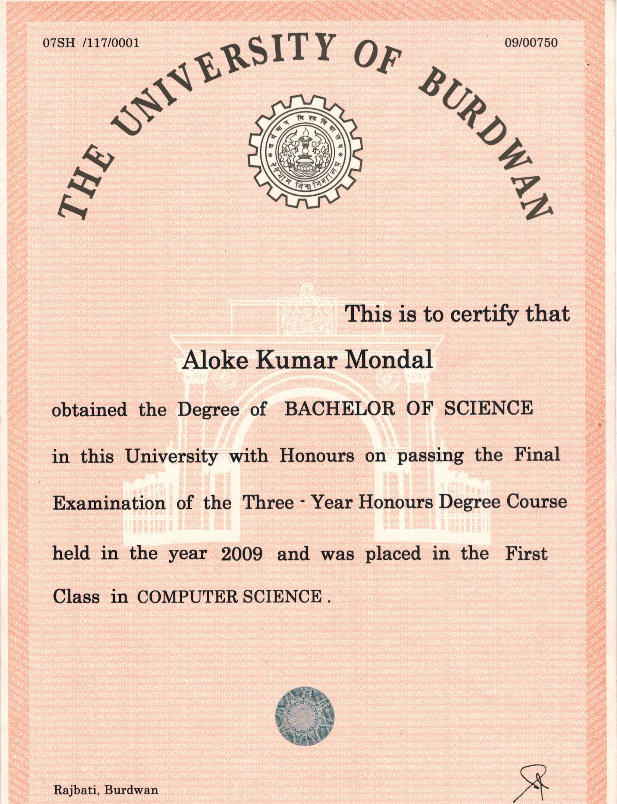 aloke gratutation certificate | PDF