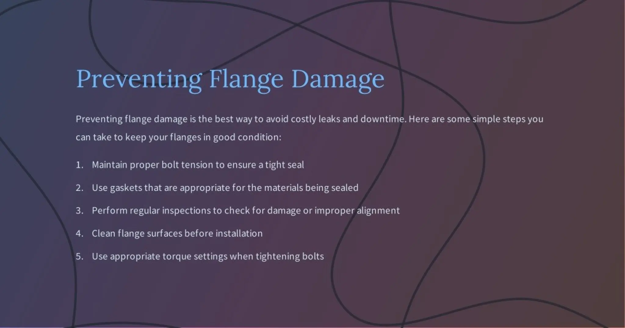 What are The Top Reasons of Flange Damage | PPT