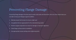 What are The Top Reasons of Flange Damage | PPT