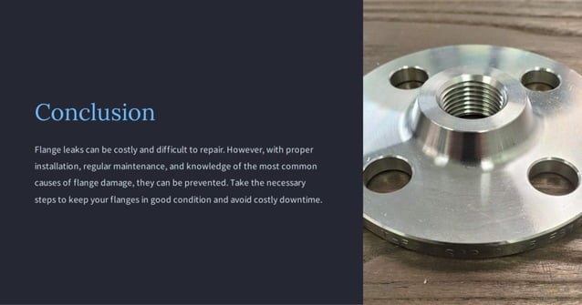 What are The Top Reasons of Flange Damage | PPT