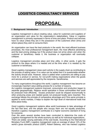 Logistics consultancy 2 | DOC