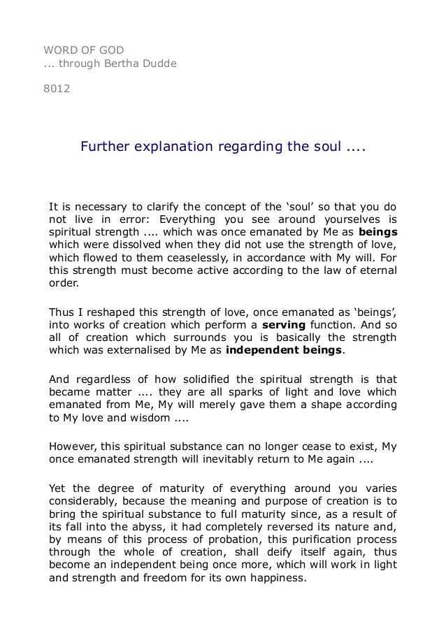 8012 Further Explanation Regarding The Soul 8012-further-explanation-regarding-the-soul