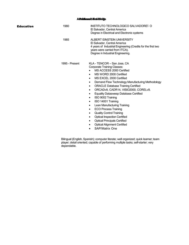 david melara current resume | PDF