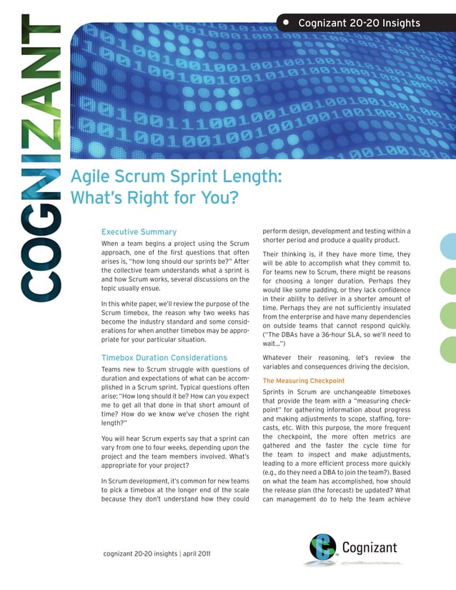 Agile Scrum Sprint Length: What’s Right for You? | PDF