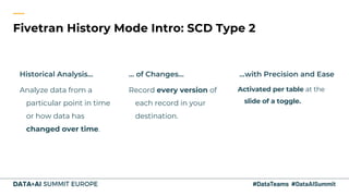 Add Historical Analysis of Operational Data with Easy Configurations in Fivetran Automated Data ...