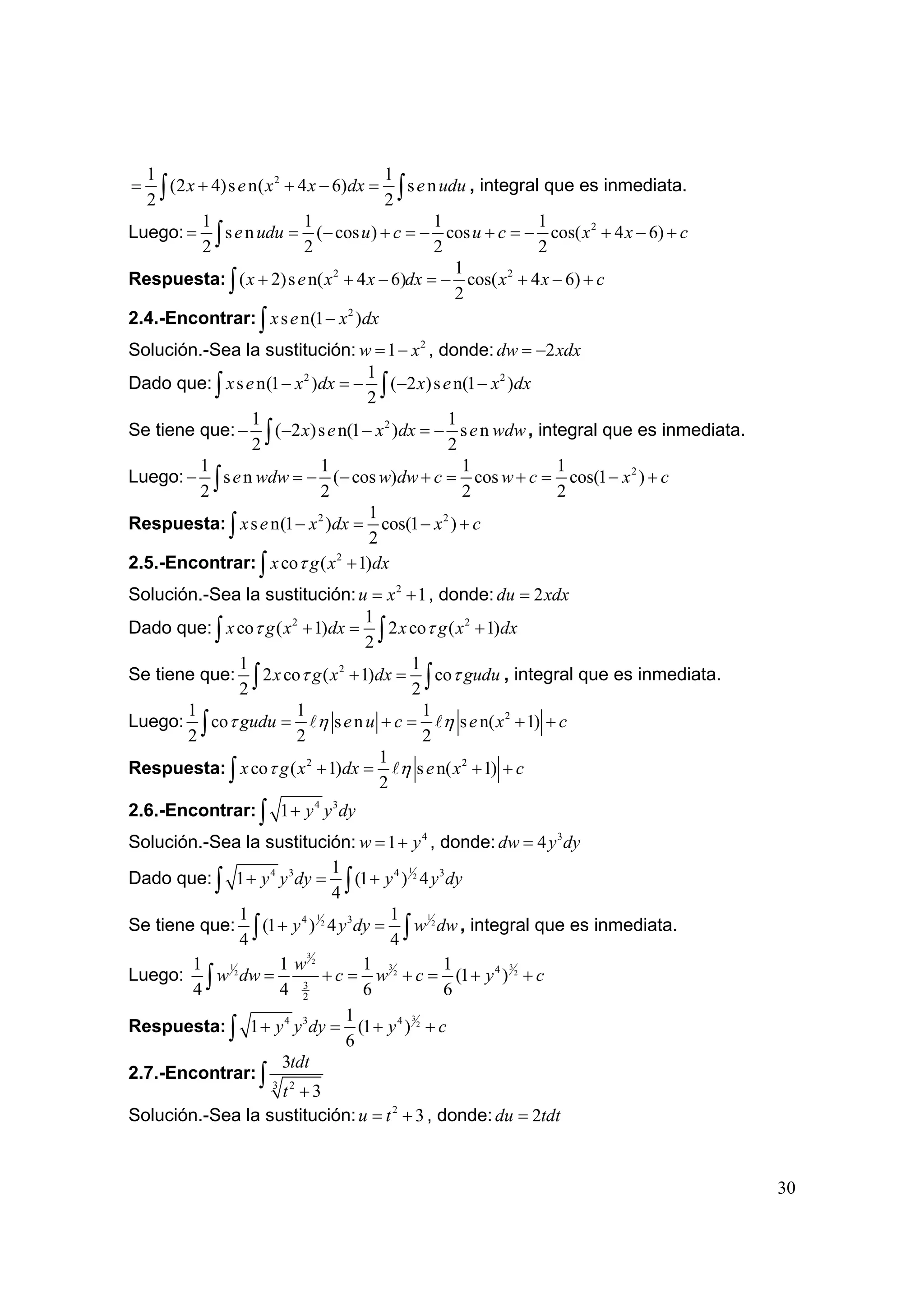 801 integrales indefinidas-matematica latex | PDF