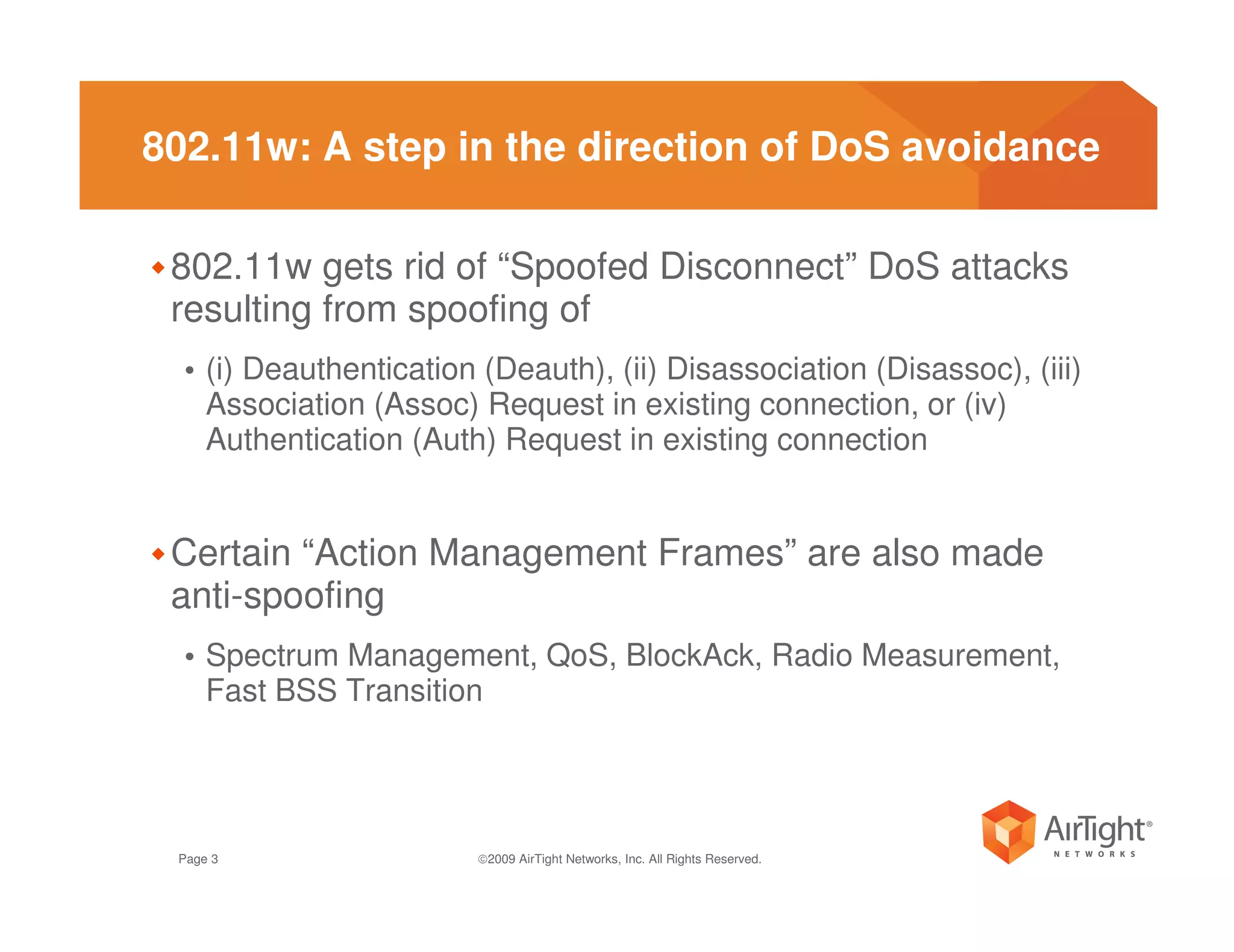802.11w Tutorial | PDF