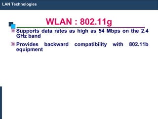 802.11 wireless lan | PPT | Computer Networking | Computing