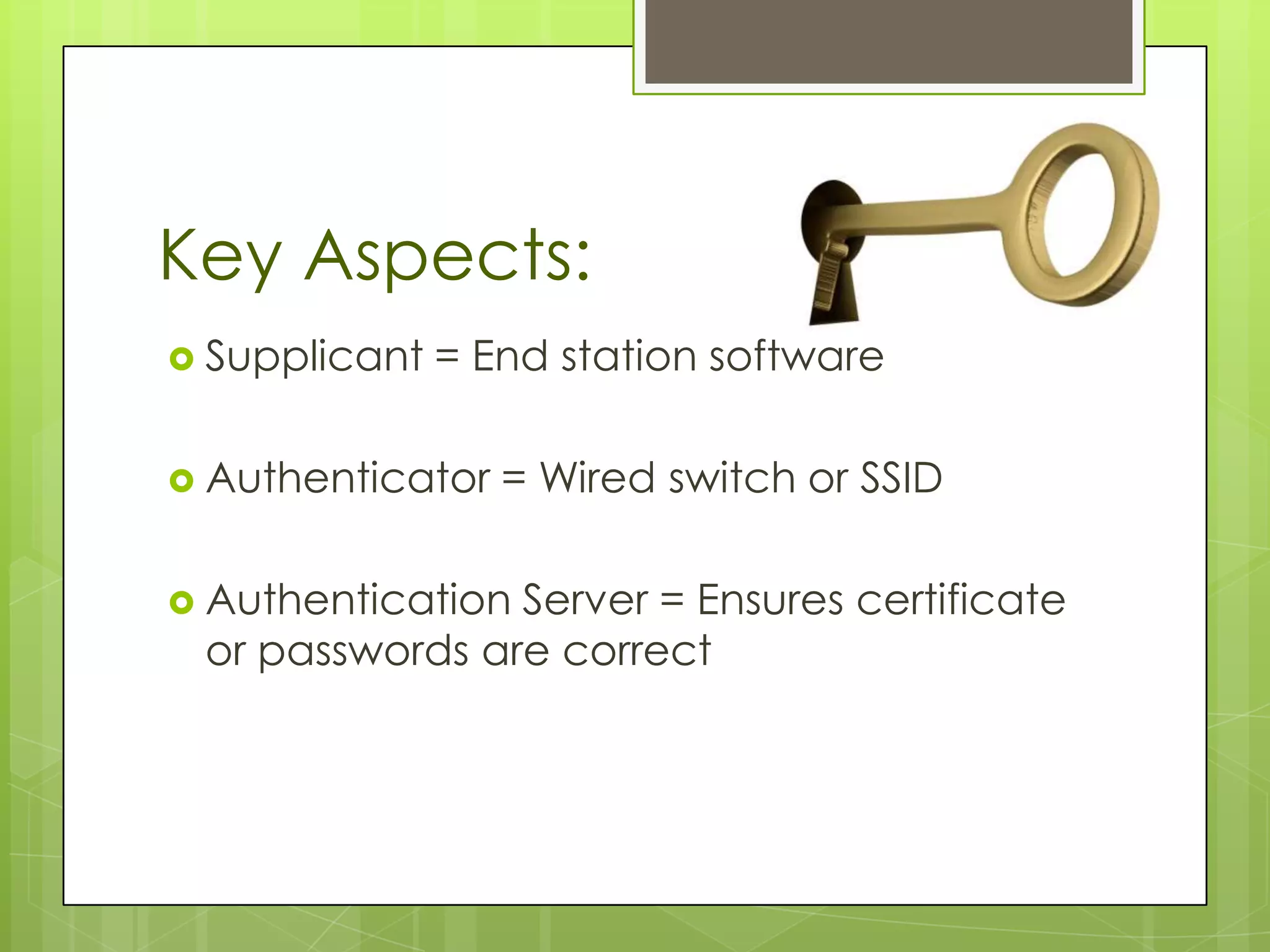 802.1x Authentication Standard | PPT